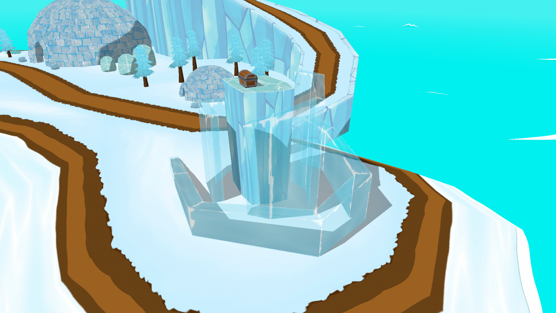Chest atop Ice Maze
